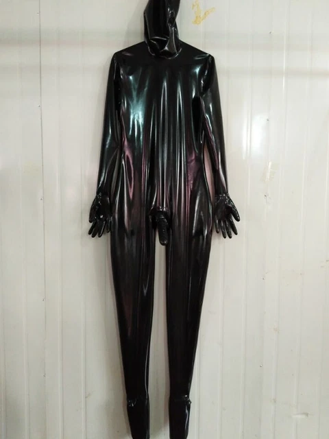 100% Latex Rubber Gummi Catsuit Ganzanzug Bodysuit Handmade Overall 