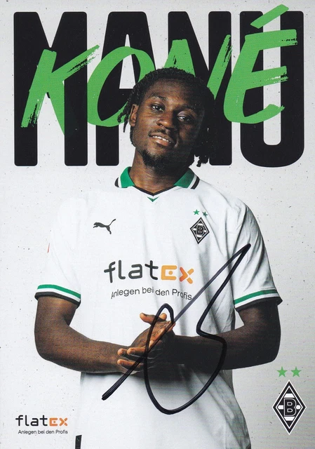 AUTOGRAMMKARTE MANU KONE - Borussia Mönchengladbach - 2023/2024 ...