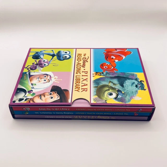DISNEY PIXAR READ-ALONG Library Books -Toy Story Monsters Inc Nemo Bugs ...