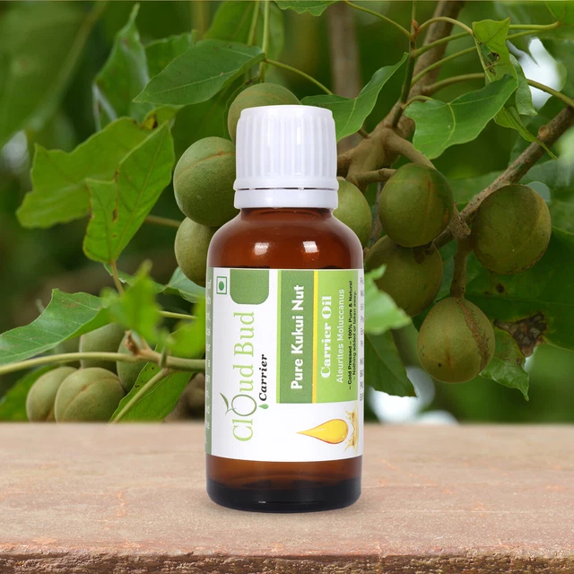 HUILE DE NOIX De Kukui Pure Aleurites Moluccanus Pressée À Froid Pour ...