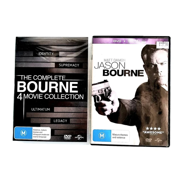 THE COMPLETE JASON Bourne Collection 1-5 DVD Gift Set, Matt Damon ...