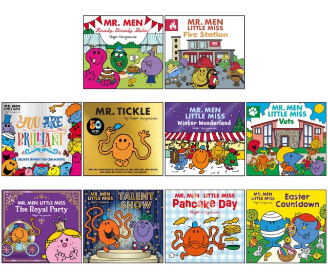 MR. MEN AND Little Miss Picture 10 Books Collection Set by Adam ...