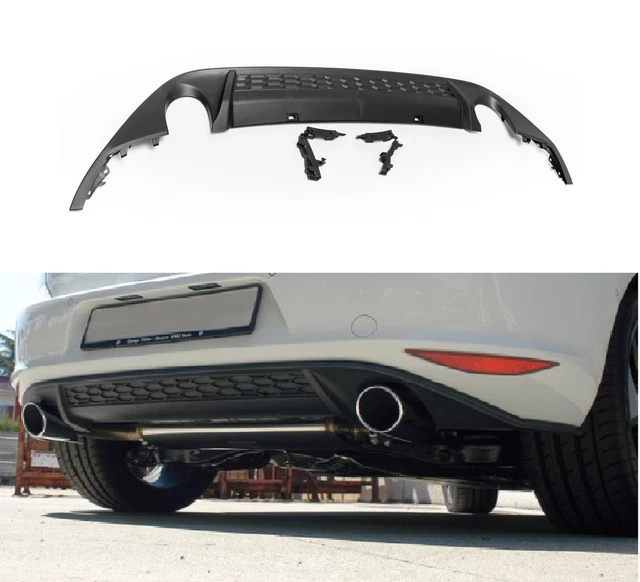 LOWER REAR BUMPER Spoiler Lip Sport Valance Diffuser For VW GOLF MK7 ...