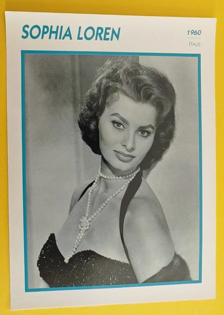 FICHE CINEMA PORTRAIT De Star - Sophia Loren - Italie 1960 EUR 1,00 ...