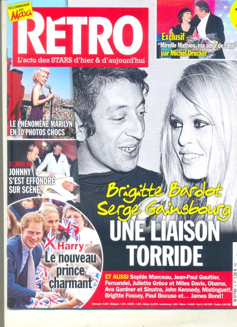 BRIGITTE BARDOT_MARILYN MONROE_JAMES BOND 007_MIREILLE MATHIEU RETRO ...