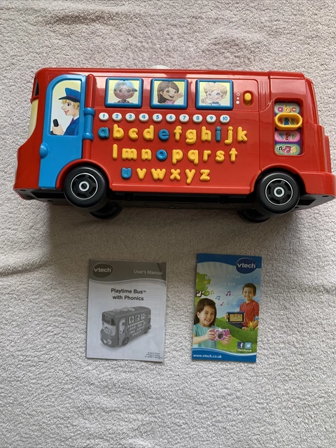 VTECH PLAYTIME BUS with Phonics Interactive Talking Bus With Manual £8. ...