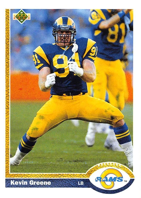 CARTE DE FOOTBALL Kevin Greene 1991 Upper Deck 162 Los Angeles Rams EUR ...