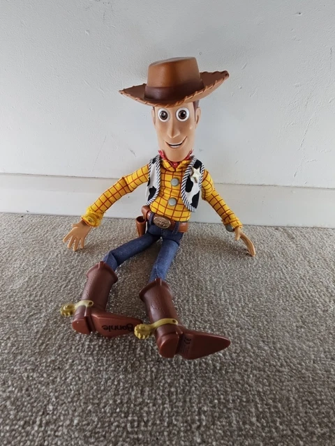 DISNEY STORE TOY Story 4 Woody Pull String 16” talking doll w/ hat ...