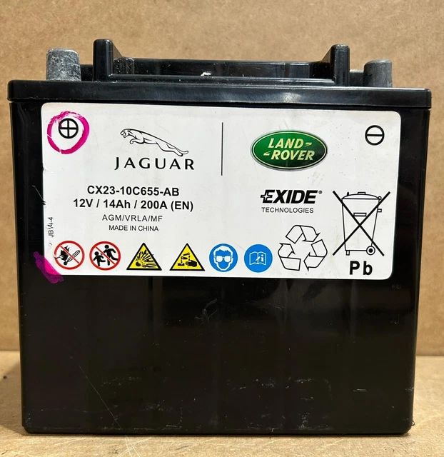 JAGUAR XF X250 Auxiliary Battery 12V 14Ah 200A 2012 Cx23-10C655-Ab £31. ...
