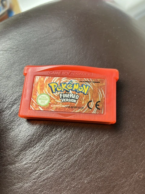 POKEMON FIRE RED - Nintendo Game Boy Advance - Genuine - Cleaned ...