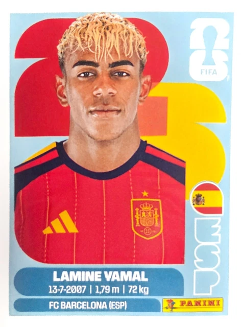 LAMINE YAMAL 2026 Panini World Cup Sticker Collection - Spain $1.25 ...