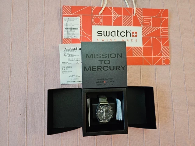 *OMEGA X SWATCH Bioceramic Moonswatch Collection “Mission To Mercury ...