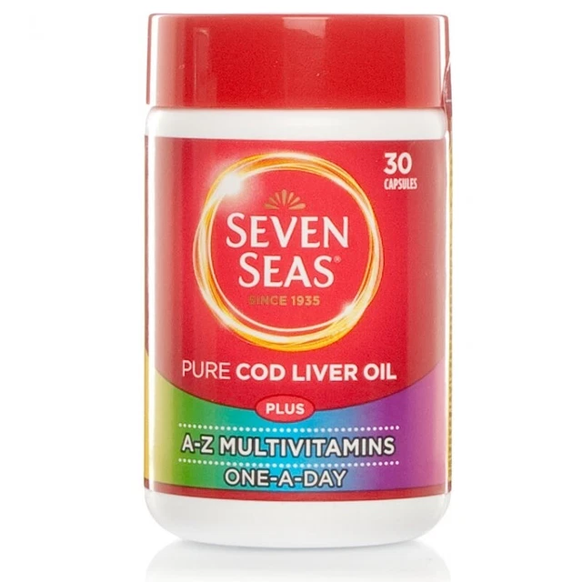 SEVEN SEAS ONE A Day Pure Cod Liver Oil Plus Multivitamins x 6 £38.99 ...