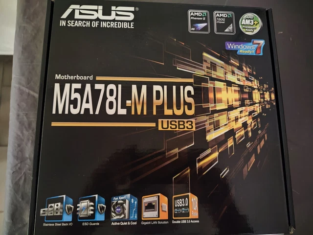 ASUS M5A78L-M PLUS/USB3 Mainboard Sockel AM3+ mit Blende EUR 49,90 ...