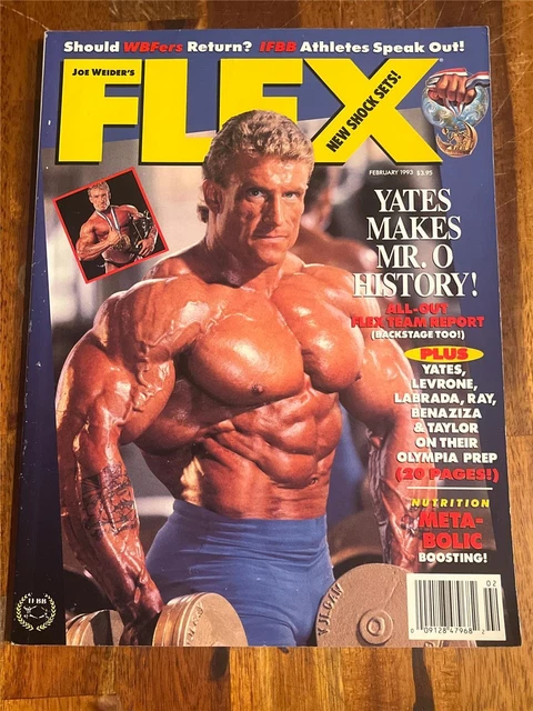 FLEX BODYBUILDING MUSCLE magazine Mr Olympia DORIAN YATES 2-93 £31.70 ...