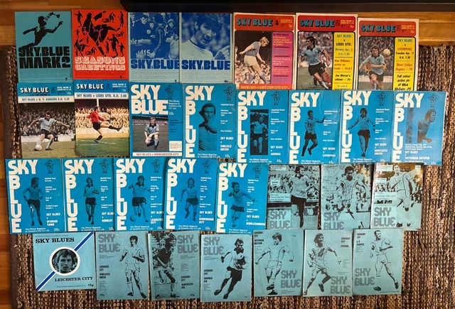 COVENTRY CITY: 30X 1970s match-day programmes bundle lot £18.99 ...