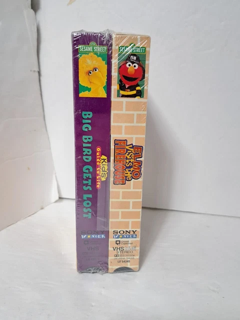 SESAME STREET VHS Big Bird Gets Lost and Elmo Visits the Firehouse 2 ...
