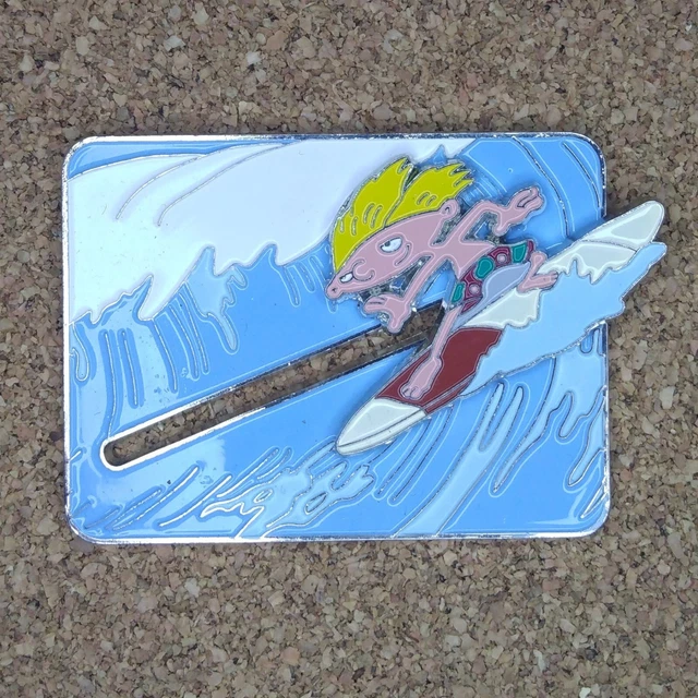 NICKELODEON THE NICK Box Exclusive Hey Arnold! Sliding Surfer Enamel ...