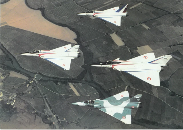 MIRAGE 2000 + SUPER MIRAGE 4000 A4 poster MARCEL DASSAULT-BREGUET ...