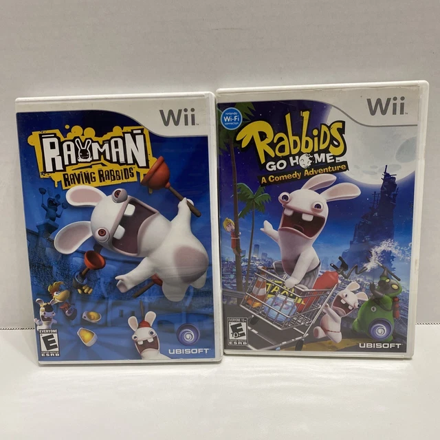 WII VIDEO GAMES Rayman Raving Rabbids & Rabbids Go Home £14.20 ...