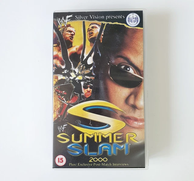 WWF SUMMERSLAM 2000 Wrestling VHS Cassette Tape Silver Vision Cert 15 ...