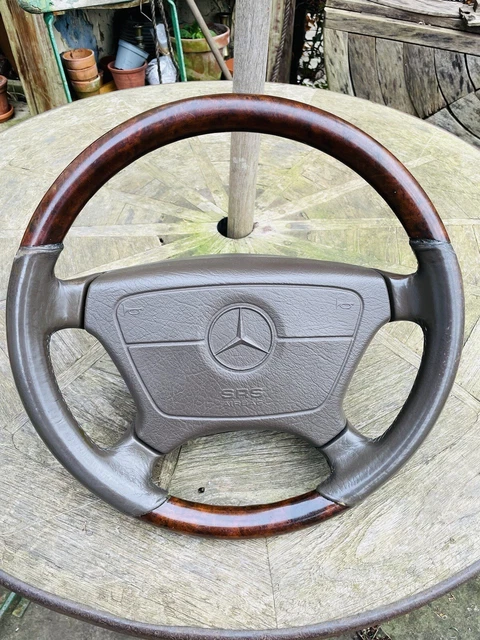 MERCEDES W140 WALNUT Wood Steering Wheel W210 R170 W208 C140 W463 W124 W202 R129 EUR 357,86 ...