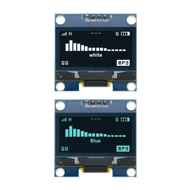 1.3&& ARDUINO OLED 128x64 Display SSD1306 I2C IIC TWI White Blue ...