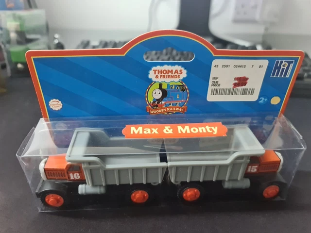 THOMAS THE TANK Engine & Friends WOODEN MAX & MONTY TIPPER TRUCK WOOD ...