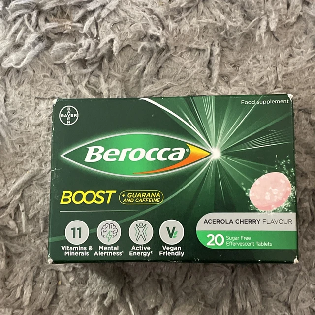 BEROCCA BOOST ENERGY | Acerola Cherry Flavour || 20 Tablets (2760) £9. ...
