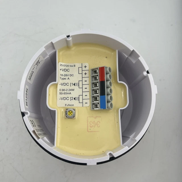 FULLEON BE1J/24V FLASHNI Alarm Sounder Beacon 24V DC Shallow Base NEW ...