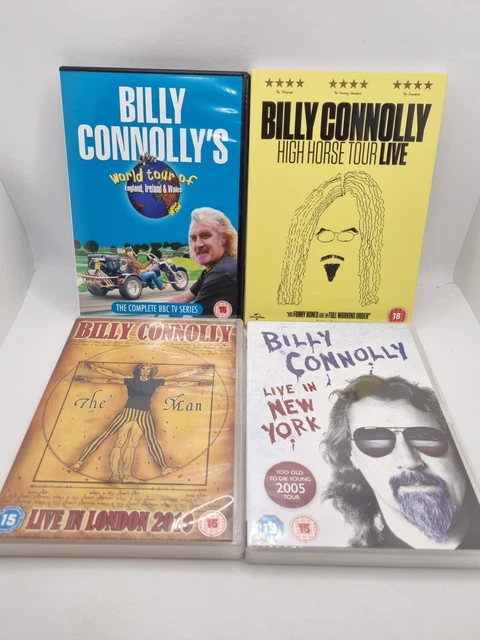 BILLY CONNOLLY COMEDY 4 DVD Bundle Stand-Up Tour Compilation + World ...