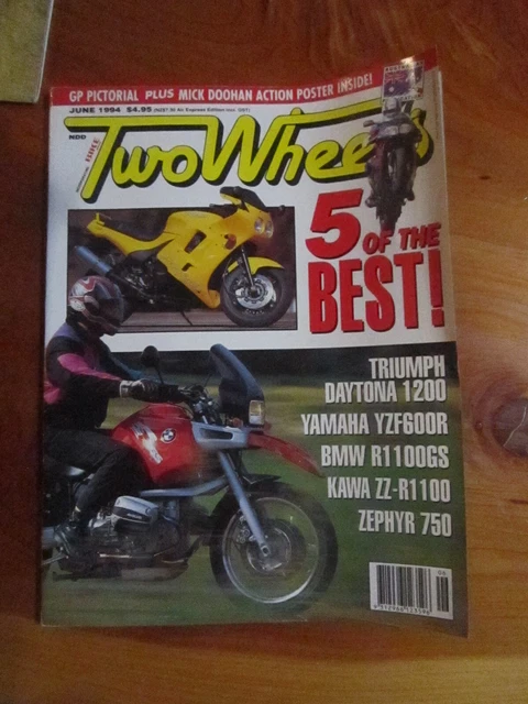 MAGAZINE MOTORCYCLE TWO Wheels June 1994 ** Must See ** EUR 1,83 ...