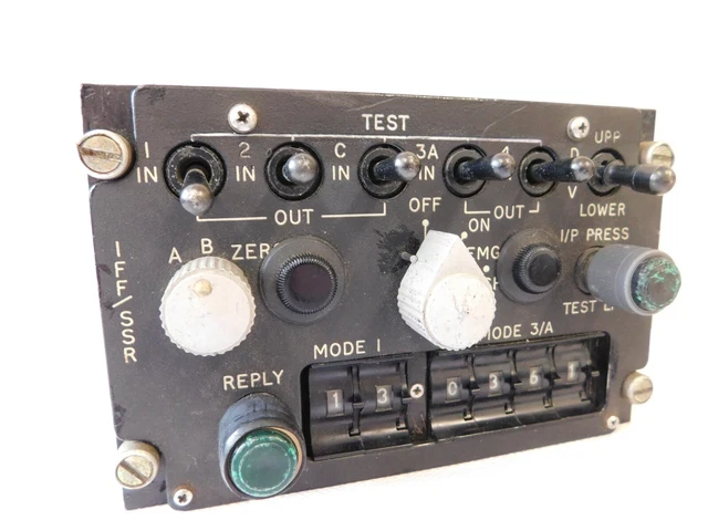 EX RAF AIRCRAFT MK12 IFF Control Unit, Part No 806751/001 [1R4D] £64.99 ...