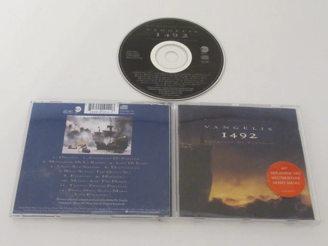 VANGELIS–1492–CONQUEST OF PARADISE/EASTWEST – 4509-91014-2 CD Album £14 ...