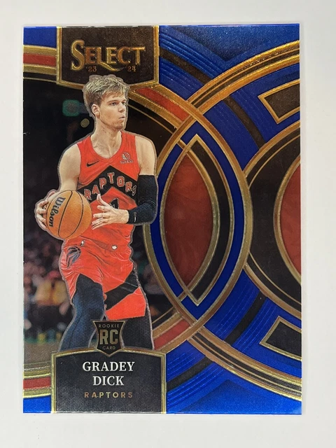 2023-24 PANINI NBA Select Blue Premier Level Grady Dick Rookie Toronto ...