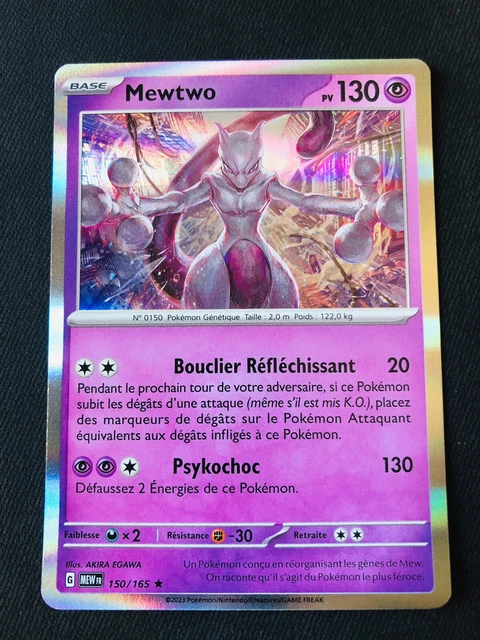 CARTE POKÉMON MEWTWO 150/165 Holo EV3.5 Mew Pokemon 151 Mint Neuf EUR 3 ...