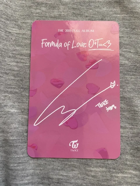 (TWICE) CHAEYOUNG HEART Formula Of Love O + T Photocard Official EUR 7 ...