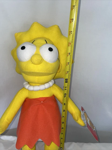 NWT THE SIMPSONS Lisa Simpson Plush Doll Toy Factory Large 18” Stuffed ...