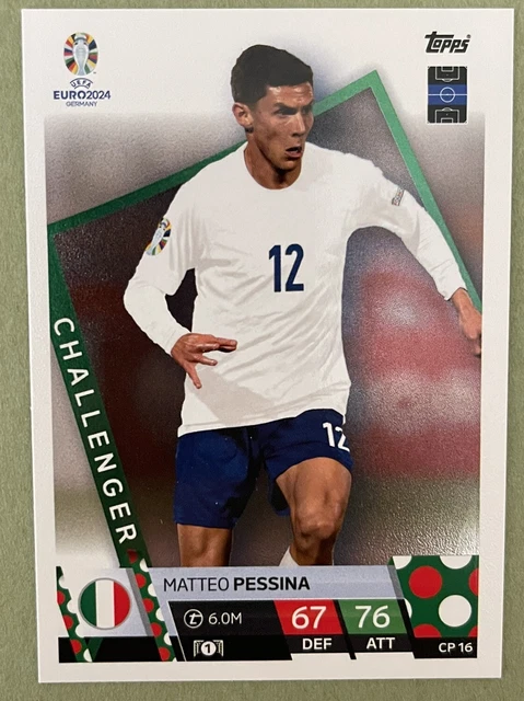 TOPPS MATCH ATTAX Euro 2024 Challenger MATTEO PESSINA Card CP16 EUR 1 ...