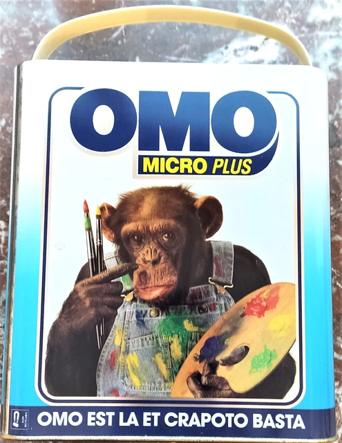COLLECTION VINTAGE COLLECTOR boîte métal OMO micro plus chimpanzé maousse costo EUR 20,00 ...