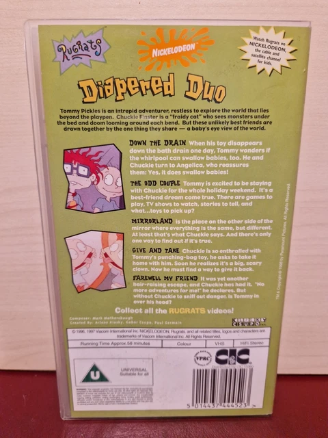 RUGRATS - DIAPERED Duo - PAL VHS Video Tape (T176) £4.99 - PicClick UK