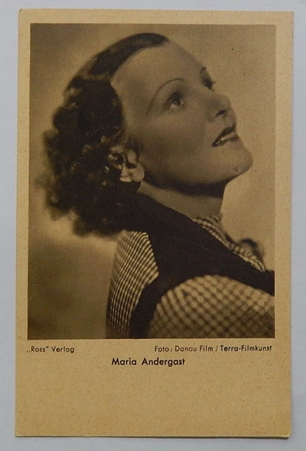 ALTES FOTO...AK...FOTOKARTE...MARIA ANDERGAST...SCHAUSPIELERIN ...