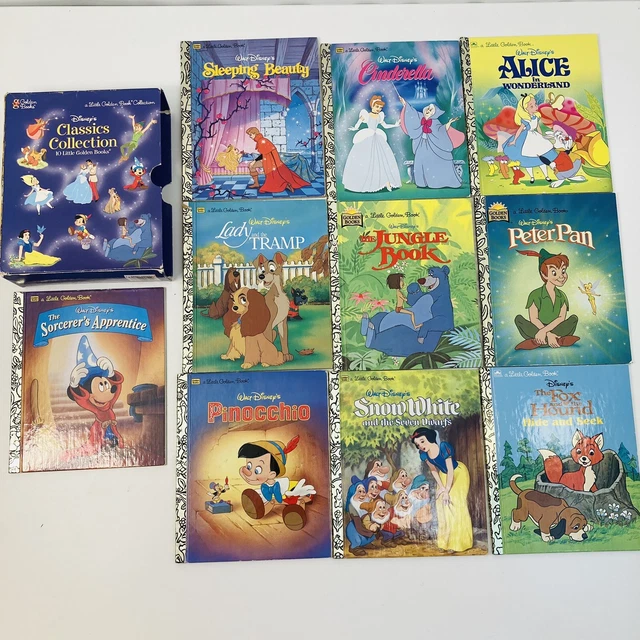 VINTAGE LITTLE GOLDEN Books Disney's Classics Collection 10 Books in ...
