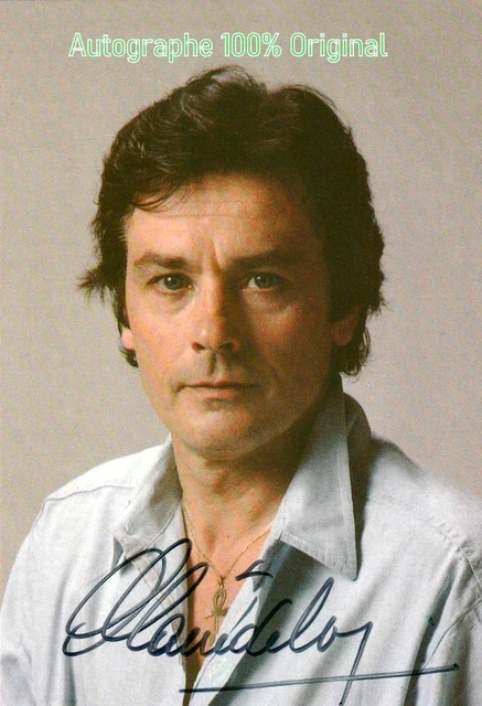ALAIN DELON / Signed Star Cinéma - Autograph Original Authentic / Carte ...