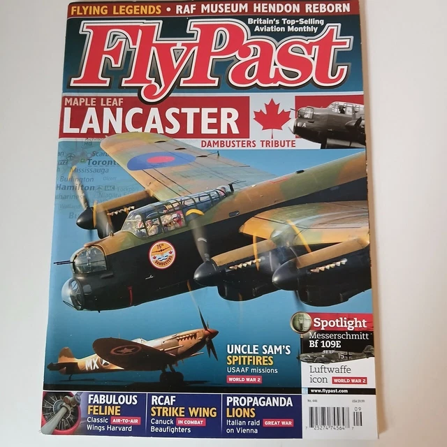FLY PAST AVIATION History Messerschmitt BF 109E Maple Leaf Lancaster ...