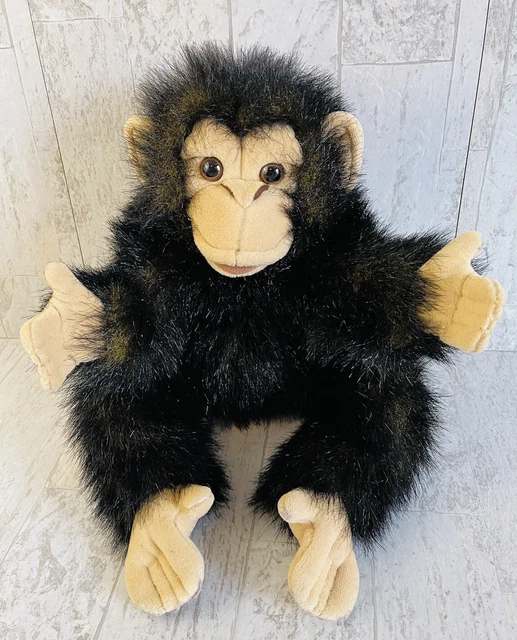 FOLKMANIS FOLKTAILS CHIMPANZEE Full Body Hand Puppet Plush Monkey Baby ...