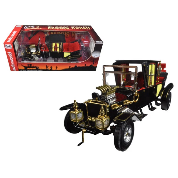 GEORGE BARRIS MUNSTERS Koach noir 1/18 modèle de voiture moulé sous ...
