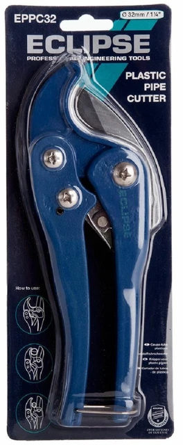 ECLIPSE 32MM PLASTIQUE PVC Tuyau Couteau Main Outil Plomberie EPPC32 ...