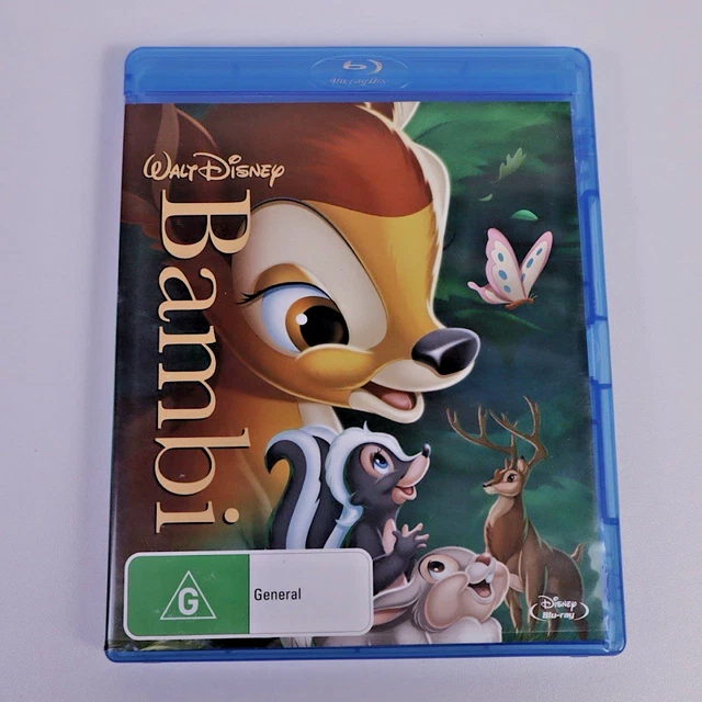 BAMBI WALT DISNEY Blu-ray Animated Movie Region ABC (ALL) G Rated Mint ...