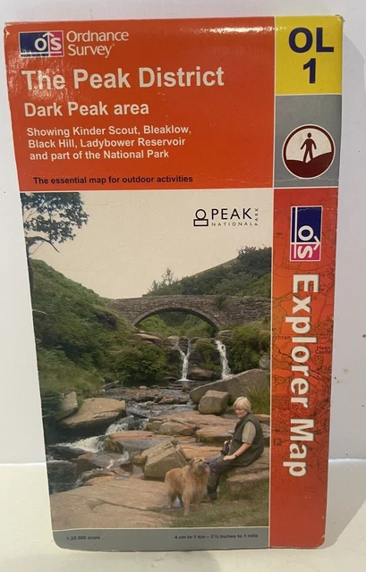 ORDNANCE SURVEY EXPLORER Map - The Peak District - OL1 - 2004 - 1:25000 ...